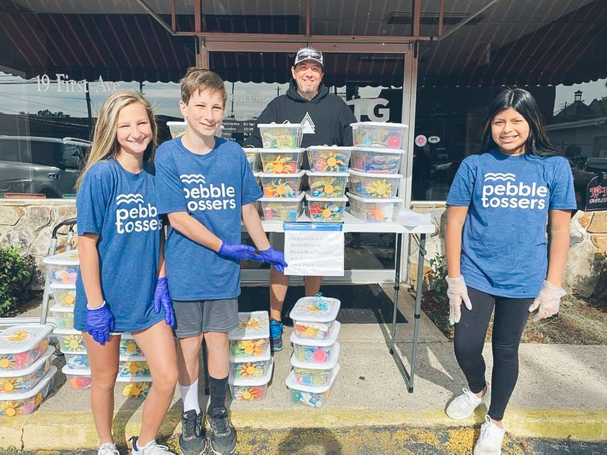 give today to #startarippleofgiving ! - Pebble Tossers